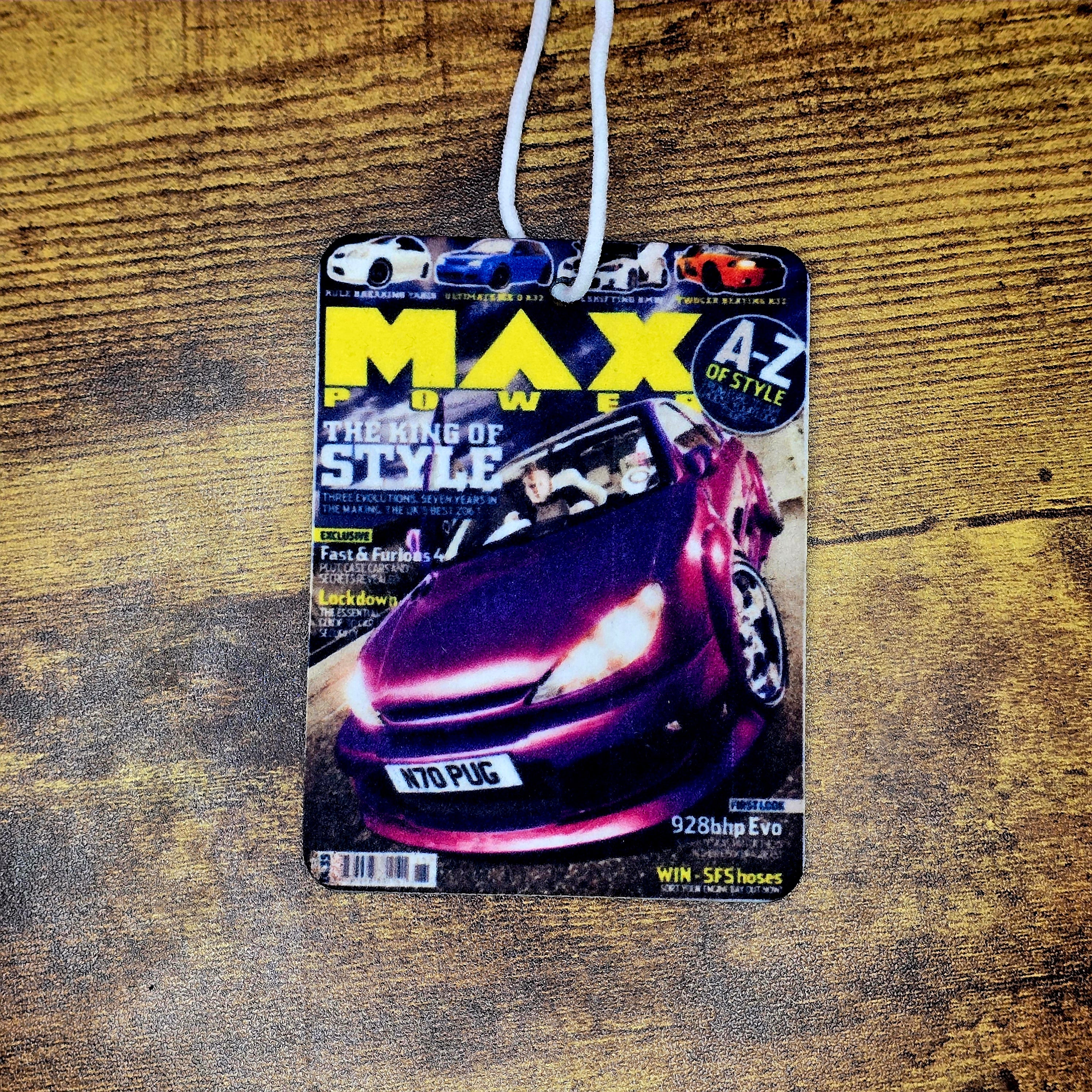 MAX POWER COVER PUG AIR FRESHNER – 𝐑𝐞𝐝 𝐒𝐩𝐞𝐜